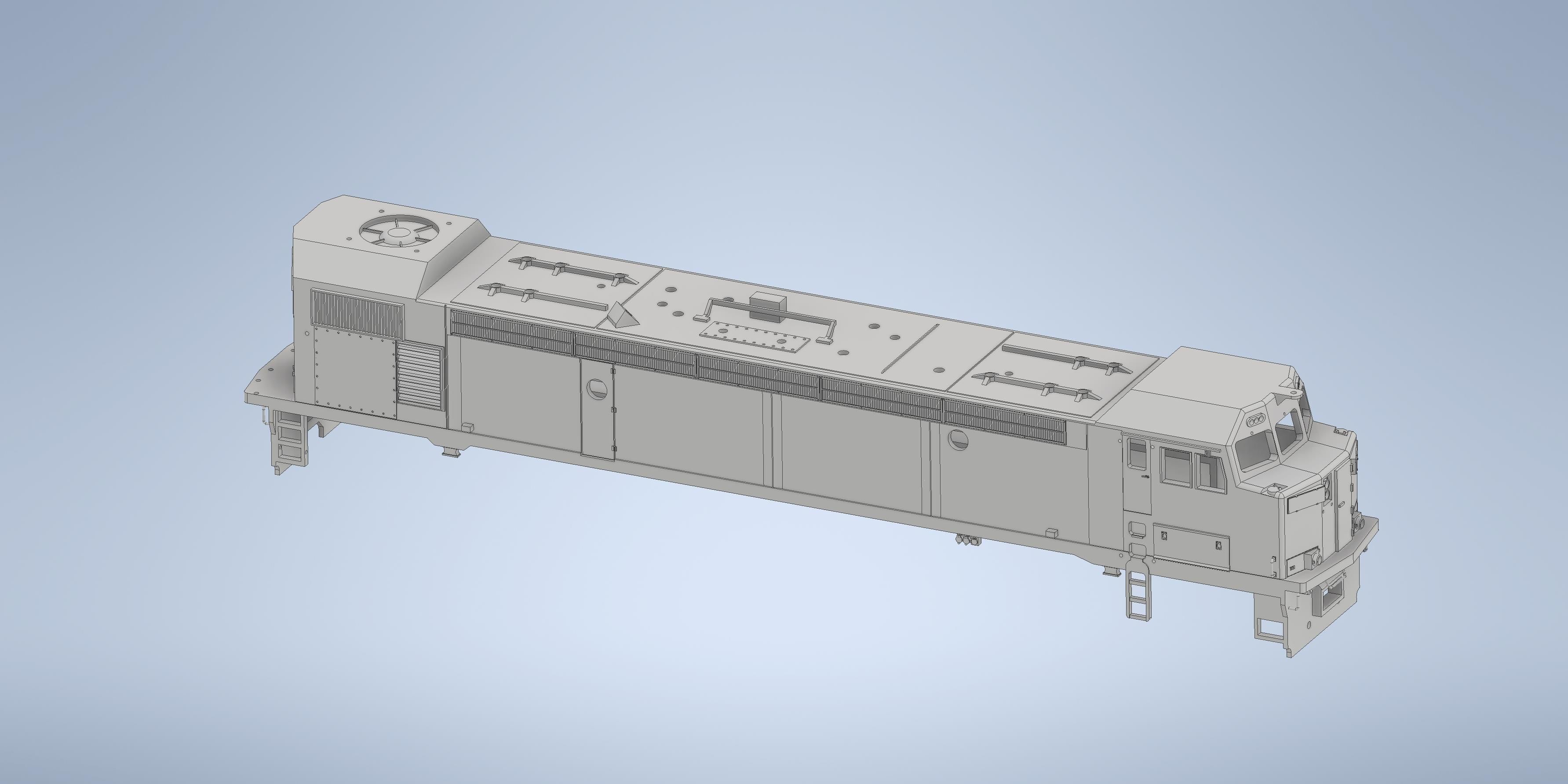 HO Scale BC Rail GF6C 3D model 3D printable | CGTrader