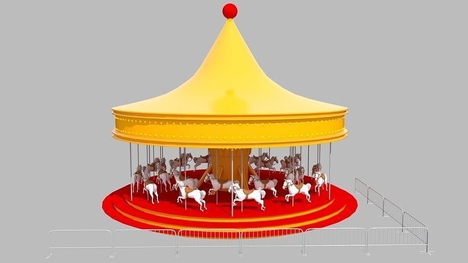 Carousel 3D model | CGTrader