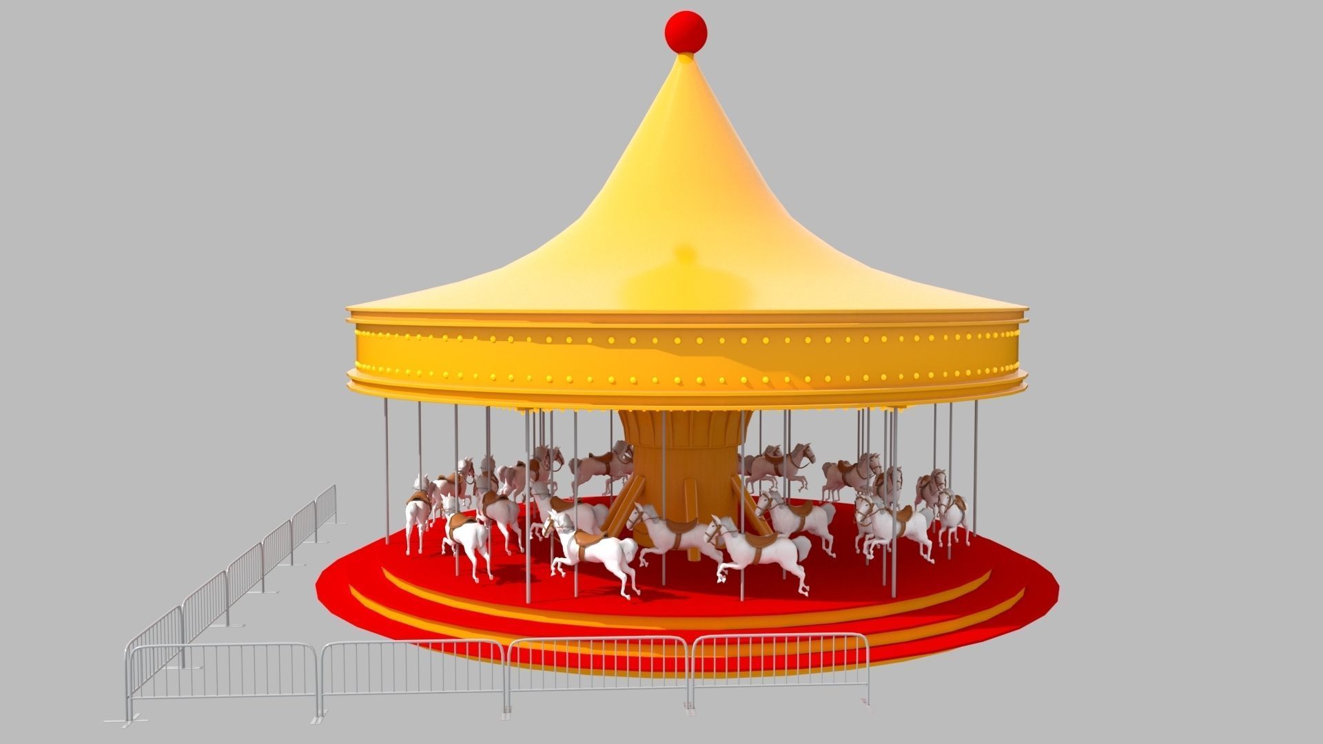 Carousel 3D model | CGTrader