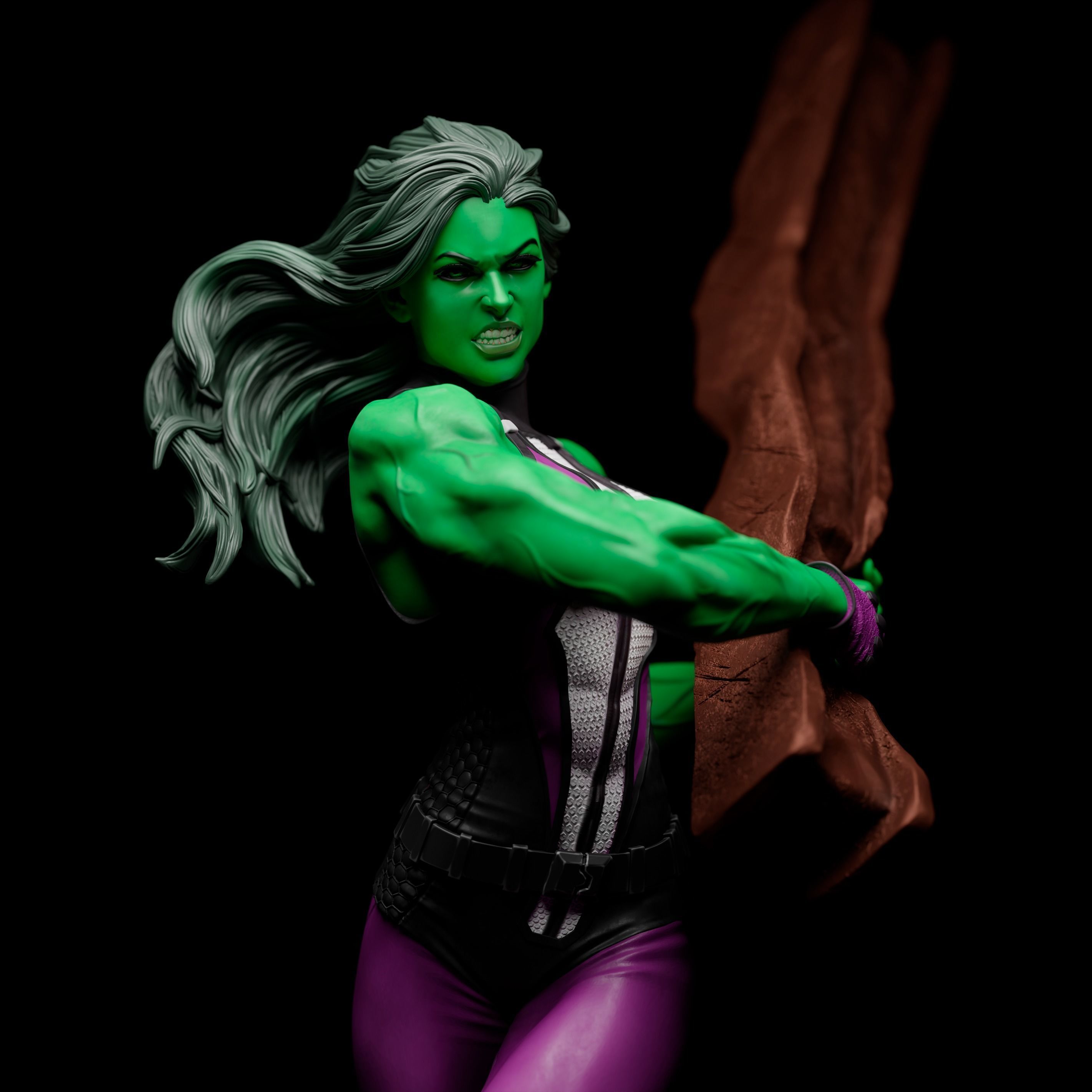 She hulk statue 3D model 3D printable | CGTrader