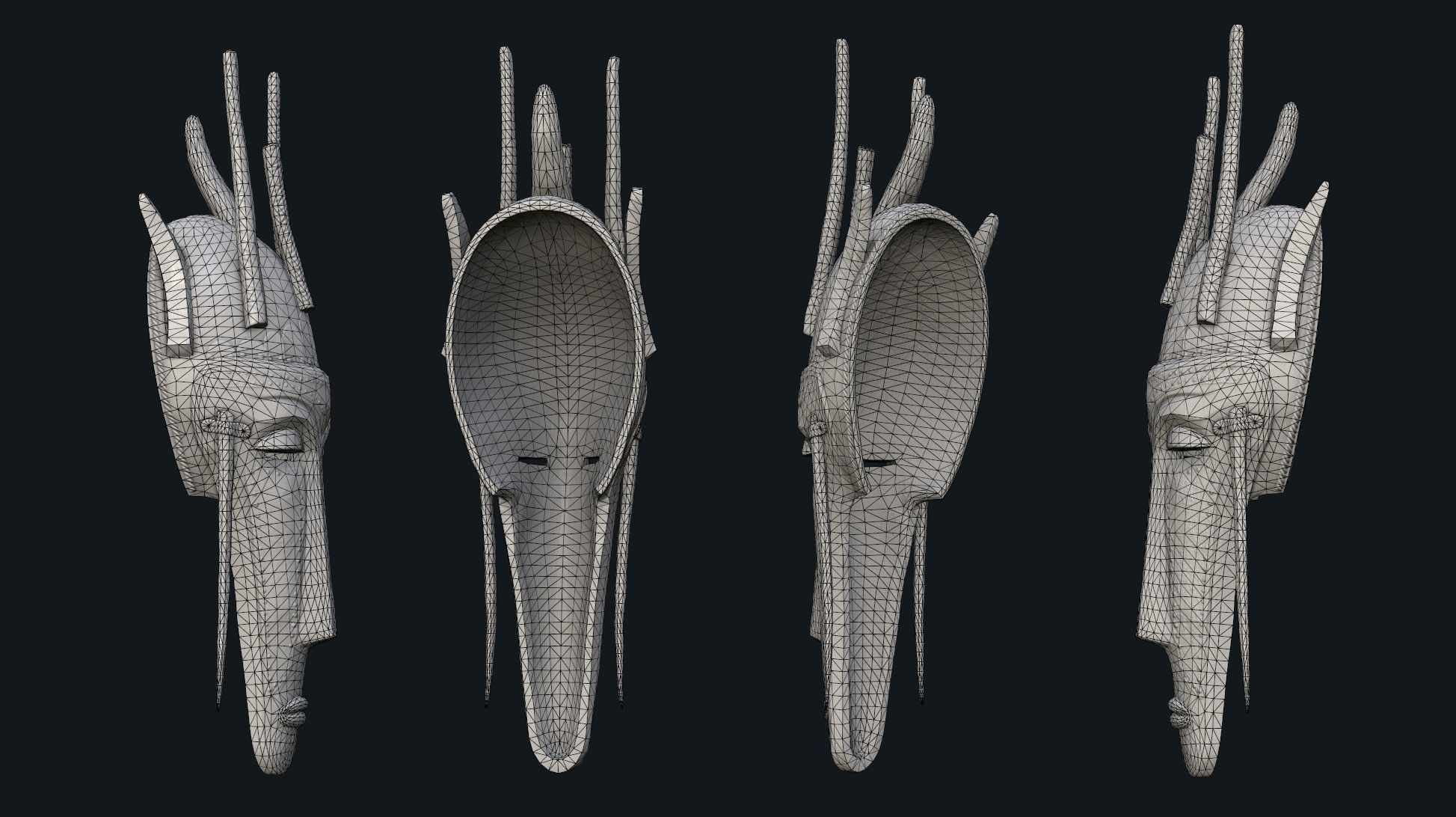 3D model African mask 8 VR / AR / low-poly | CGTrader