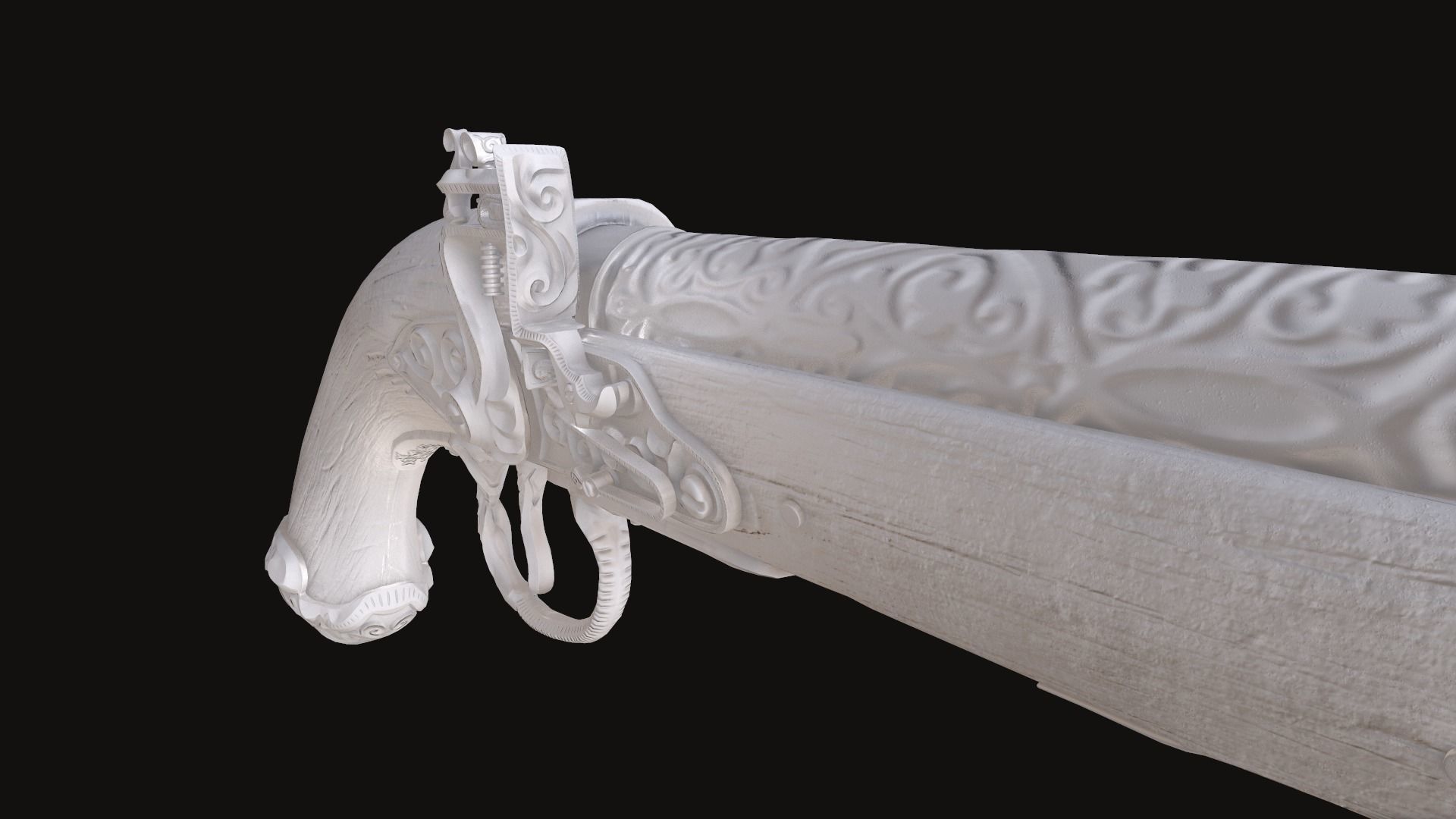 3D model Pistol Flintlock VR / AR / low-poly | CGTrader