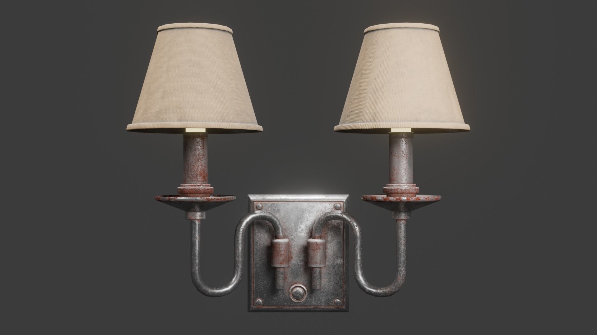 3D model Wall lamb light for games VR / AR / low-poly | CGTrader