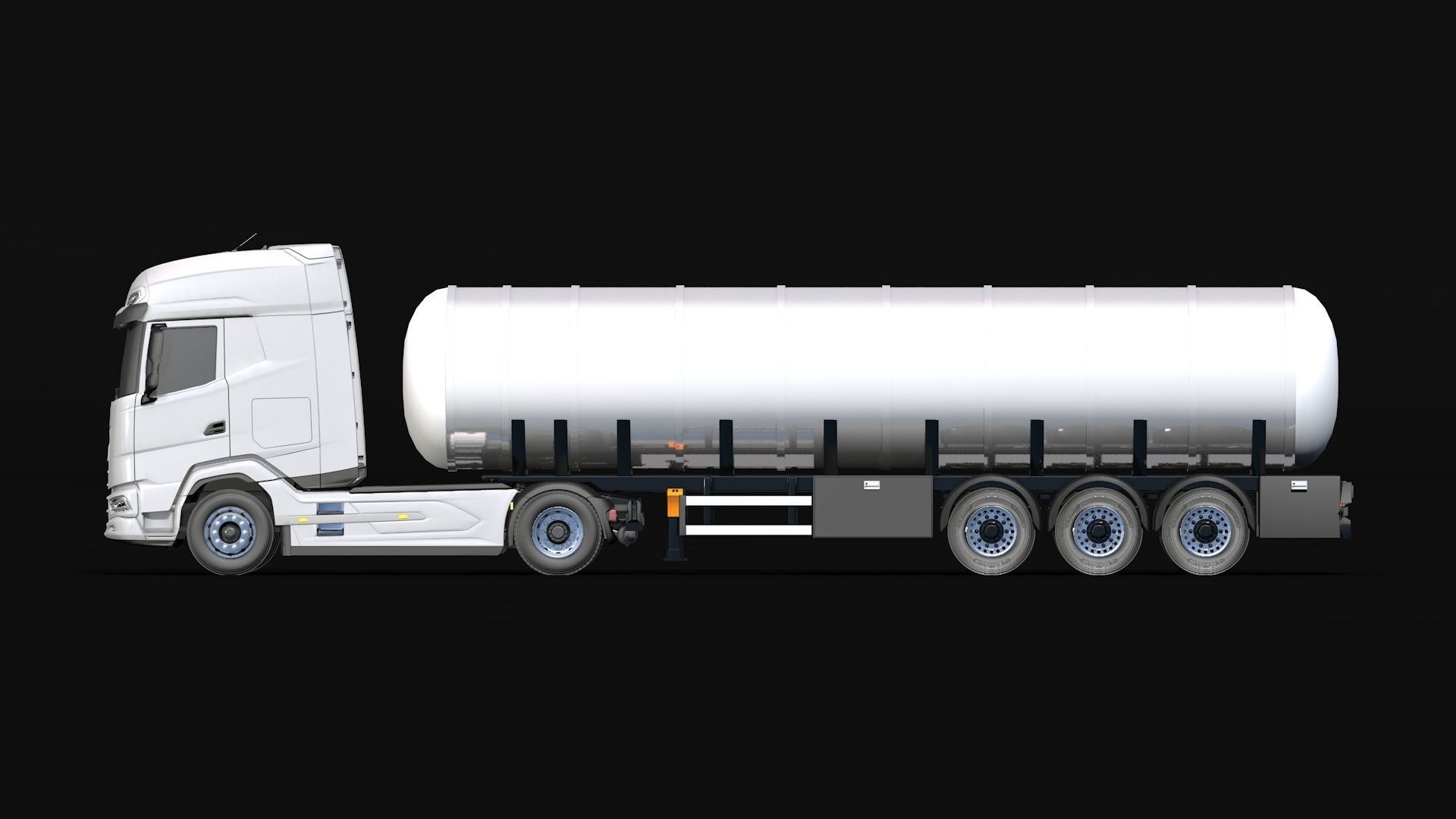 3D model 2021 DAF XG 480 Tank Trailer VR / AR / low-poly | CGTrader
