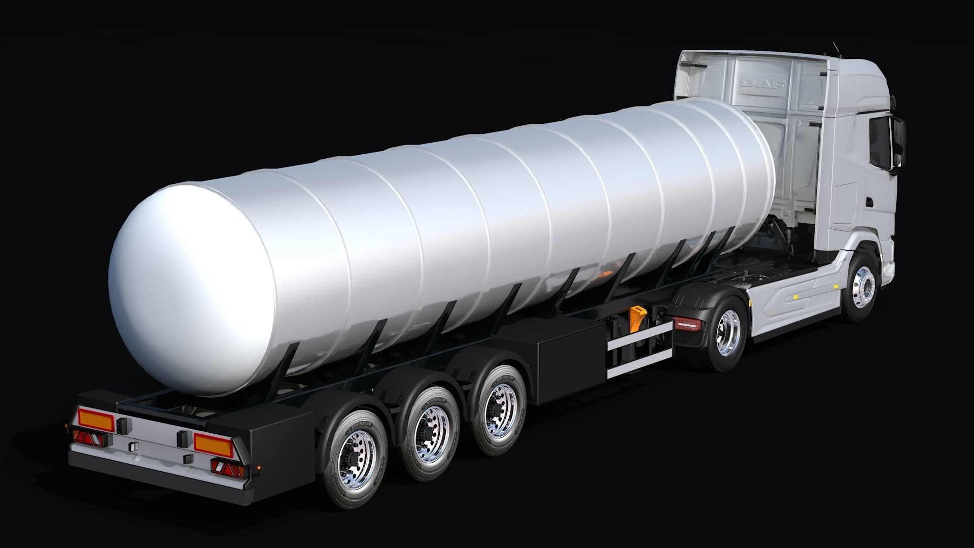 3D model 2021 DAF XG 480 Tank Trailer VR / AR / low-poly | CGTrader