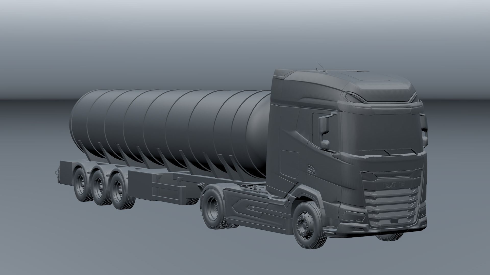3D model 2021 DAF XG 480 Tank Trailer VR / AR / low-poly | CGTrader