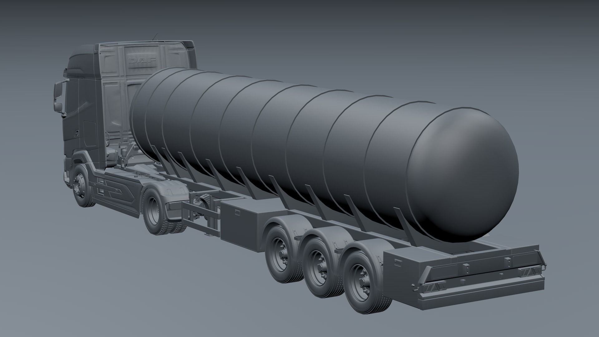 3D model 2021 DAF XG 480 Tank Trailer VR / AR / low-poly | CGTrader