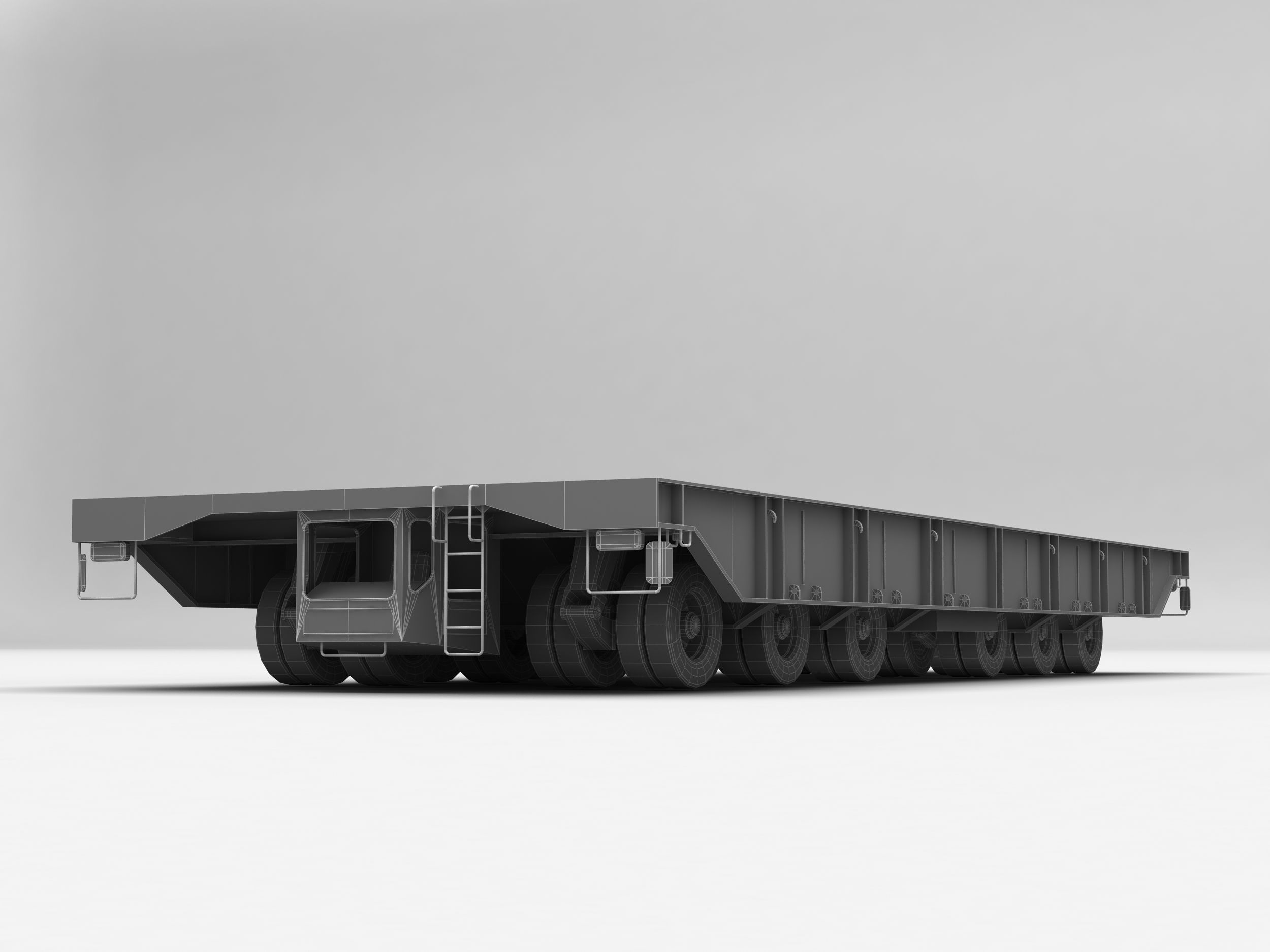 Trailer for Shipyard 3D model | CGTrader