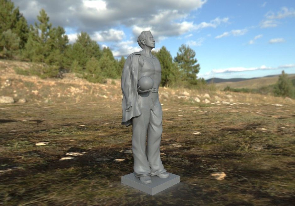 Sculpture of a Soviet man free 3D model | CGTrader