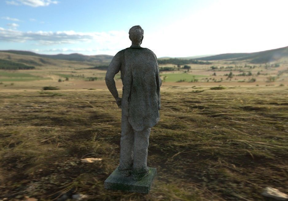 Sculpture of a Soviet man free 3D model | CGTrader