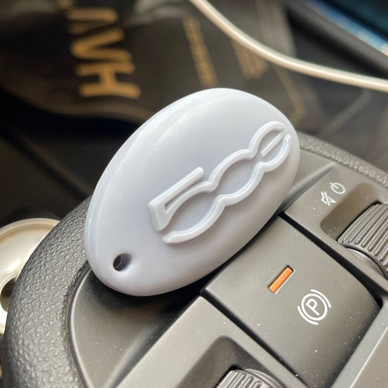 FIAT 500E STONE KEY CASE 3D model 3D printable | CGTrader