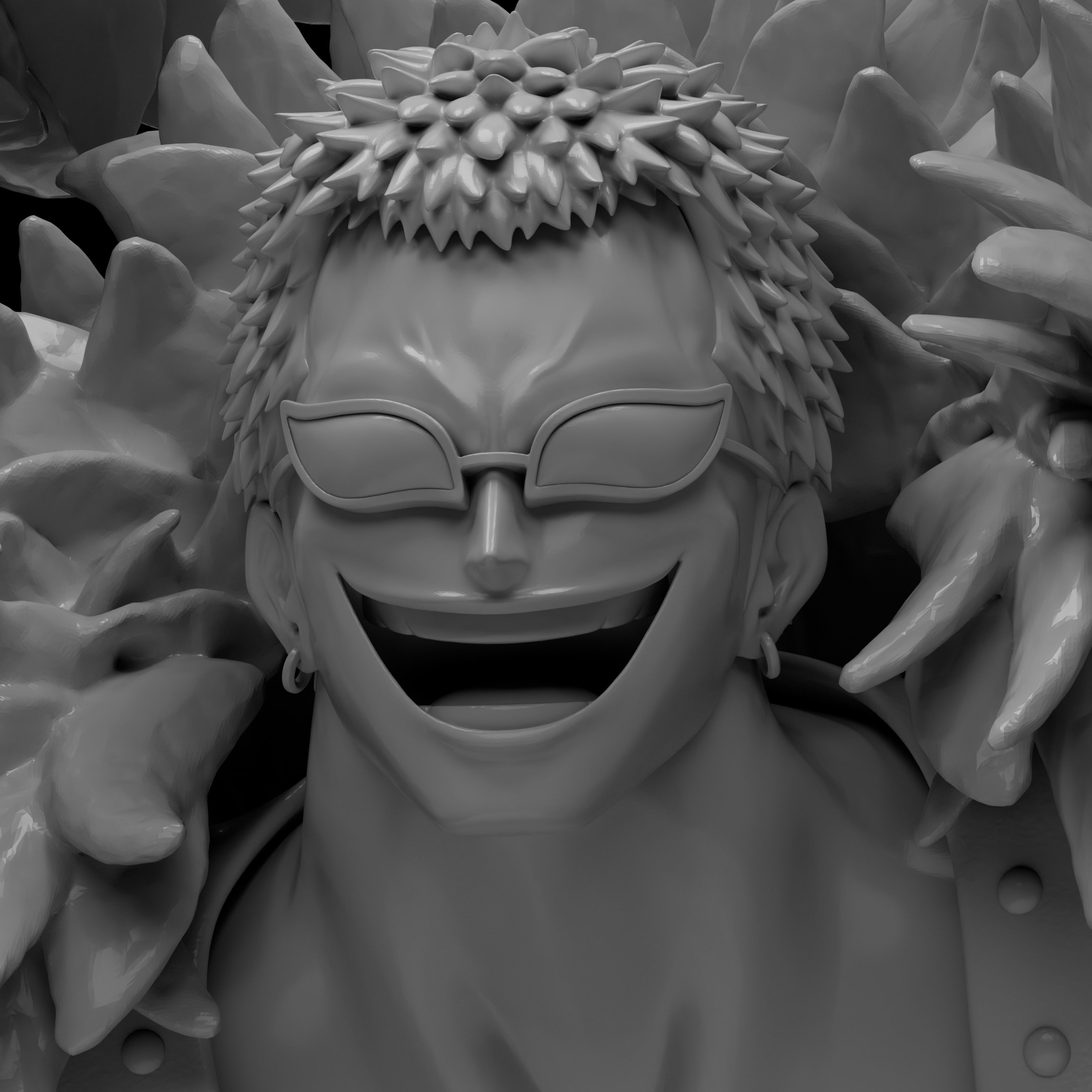Doflamingo - One Piece - Flamingo 3D model 3D printable | CGTrader
