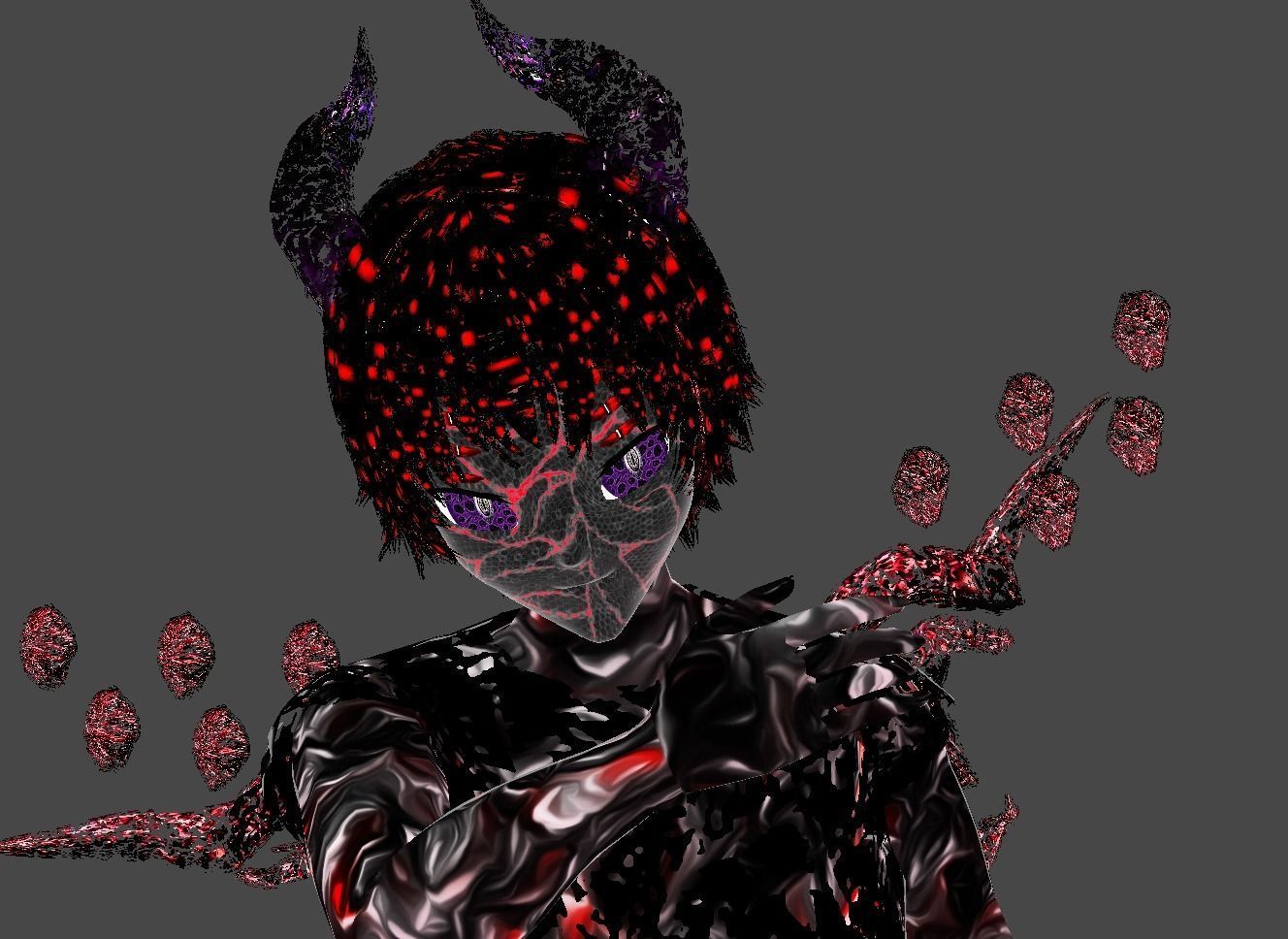 Model super demon extremely mod free 3D model animated rigged | CGTrader