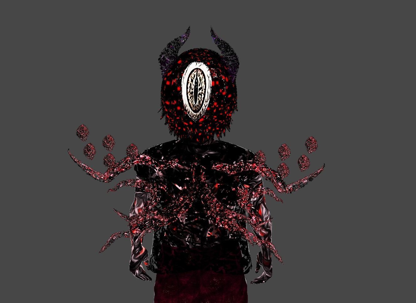 Model super demon extremely mod free 3D model animated rigged | CGTrader