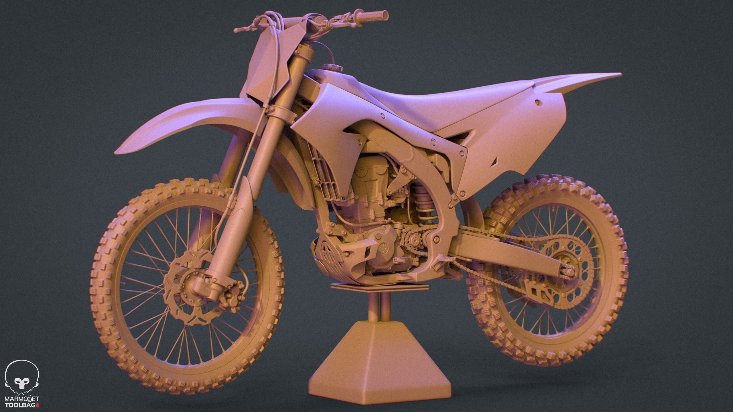 3D model Motorcycle Dirt Bike VR / AR / low-poly | CGTrader