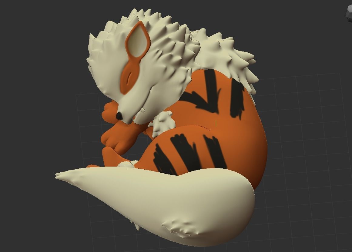 Arcanine Pokemon taxidermy 3D model 3D printable | CGTrader