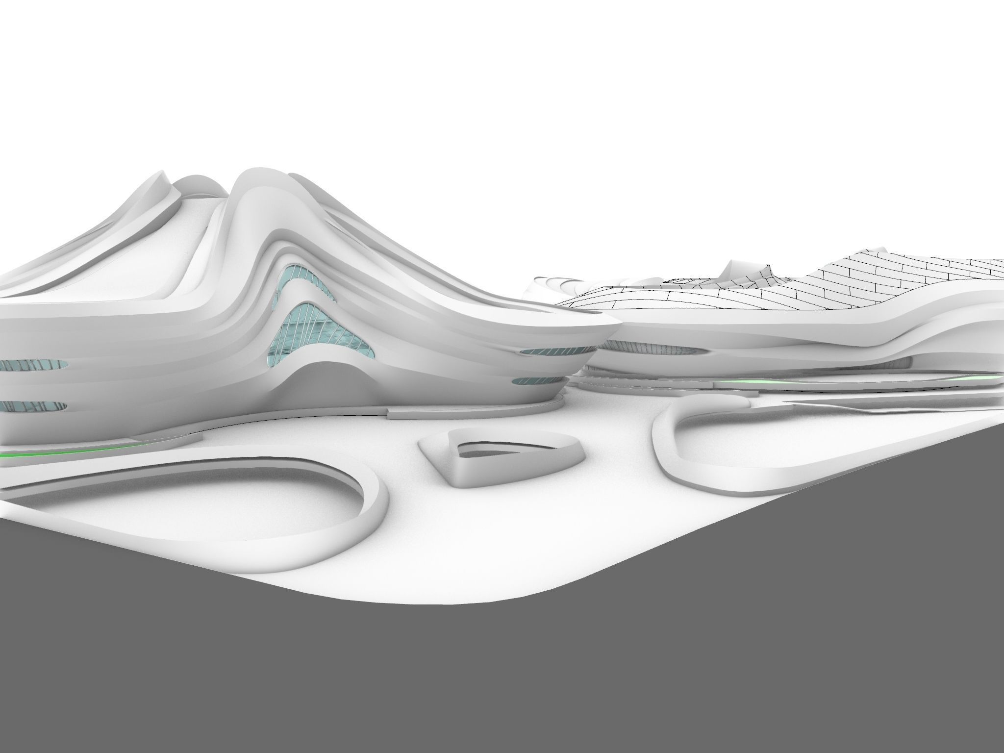 MeiXihu International Center Zaha hadid 3D model | CGTrader