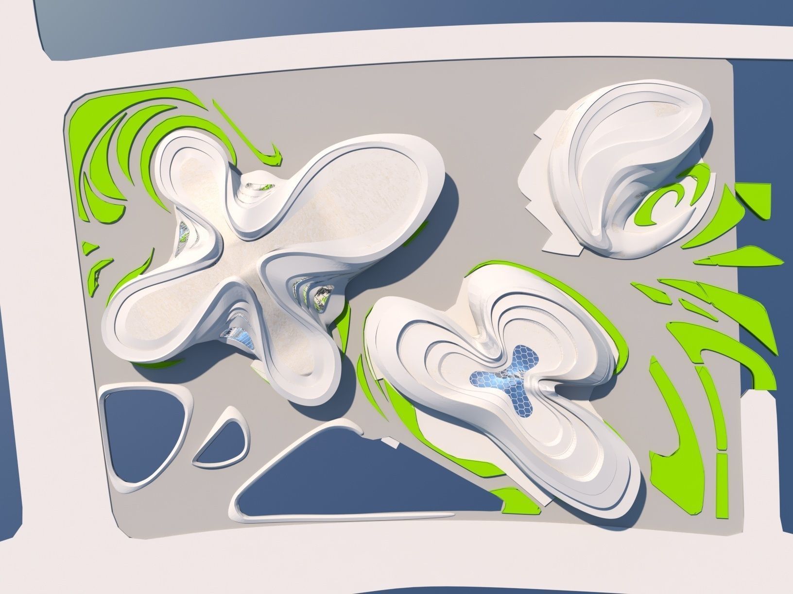 MeiXihu International Center Zaha hadid 3D model | CGTrader