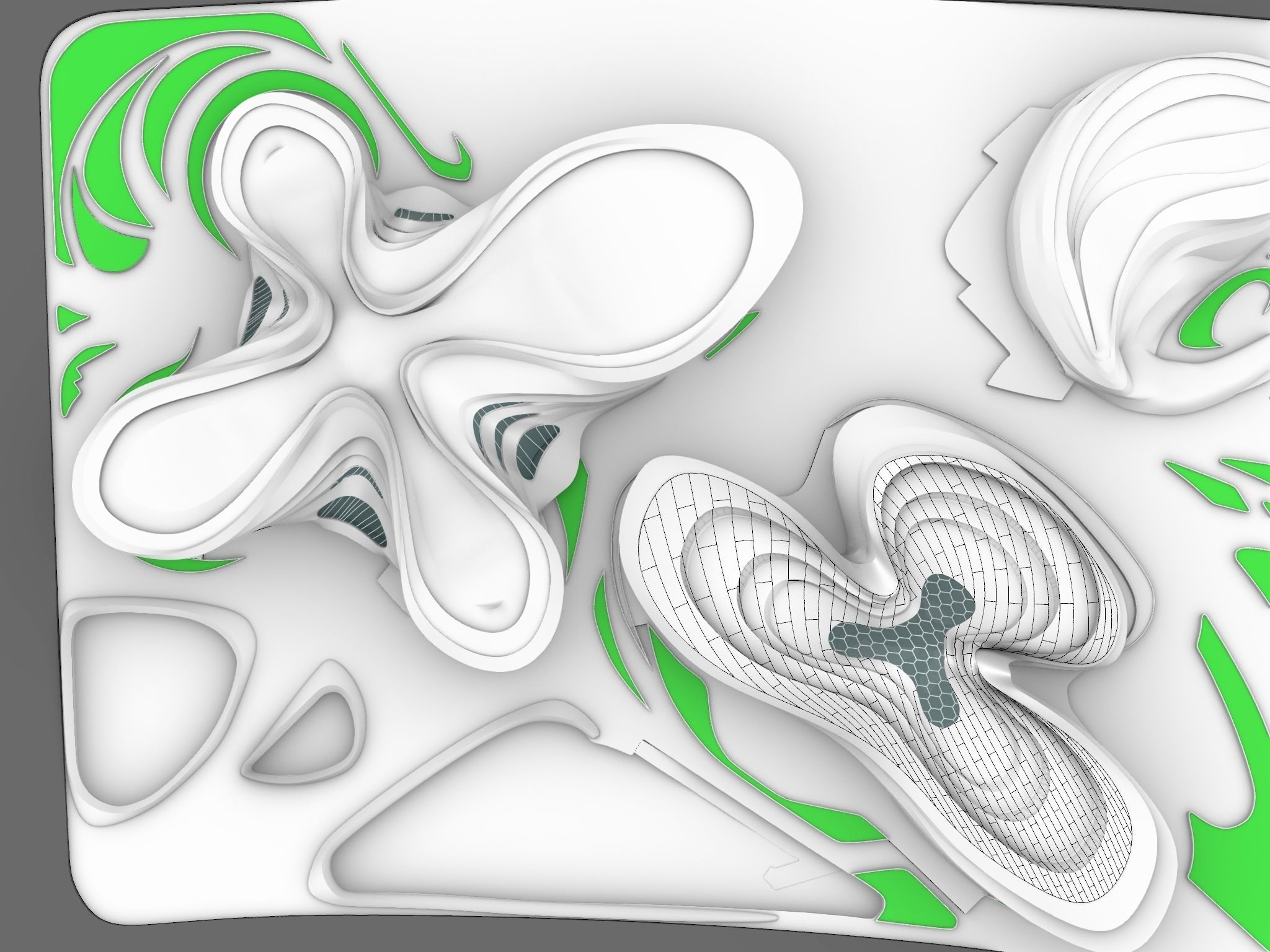 MeiXihu International Center Zaha hadid 3D model | CGTrader