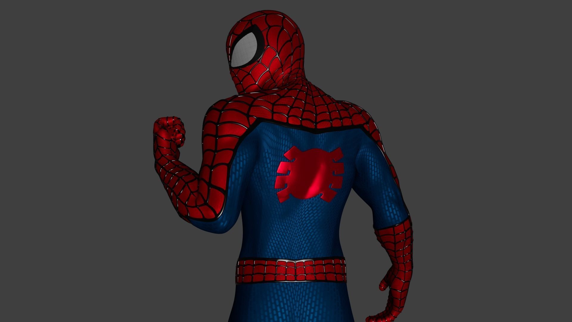 Spider-Man Rigged 3D Model Compatible with Maya 2023 3 and newer free ...