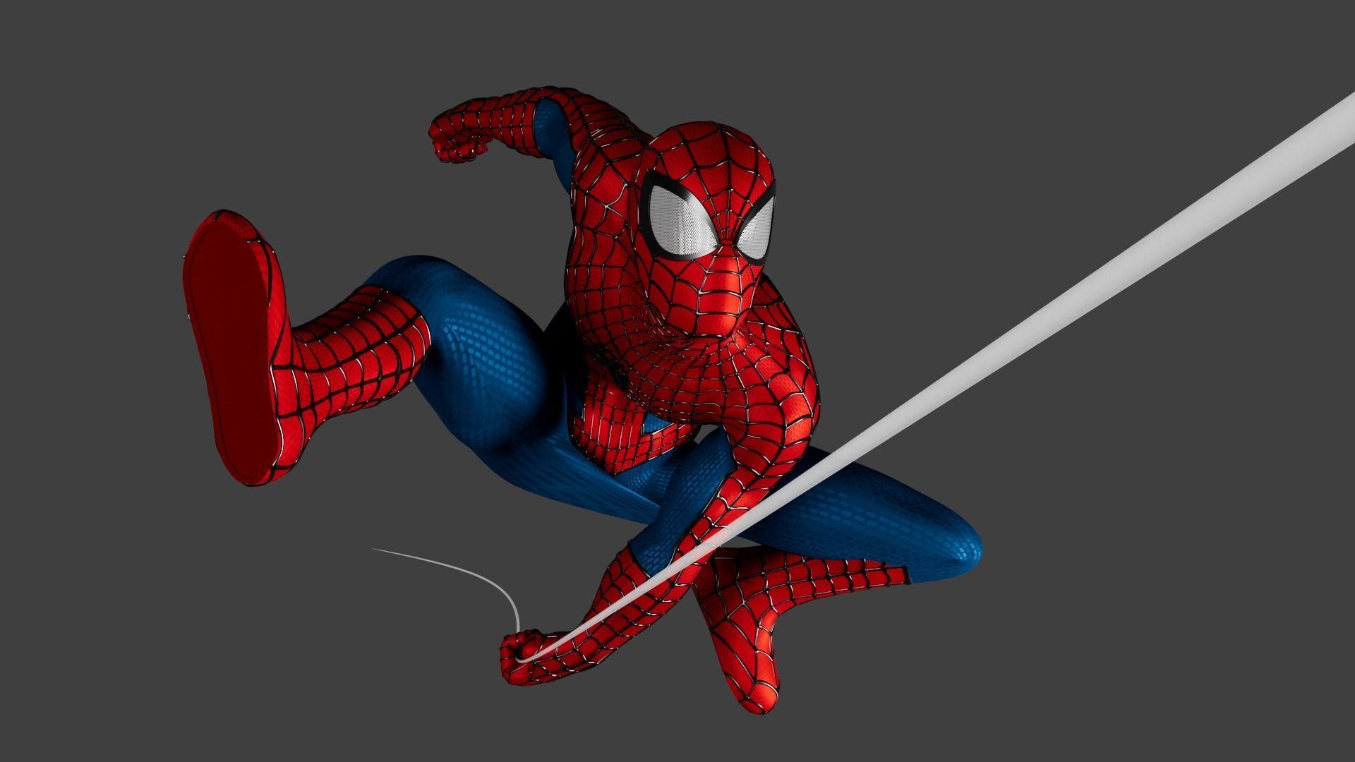 Spider-Man Rigged 3D Model Compatible with Maya 2023 3 and newer free ...