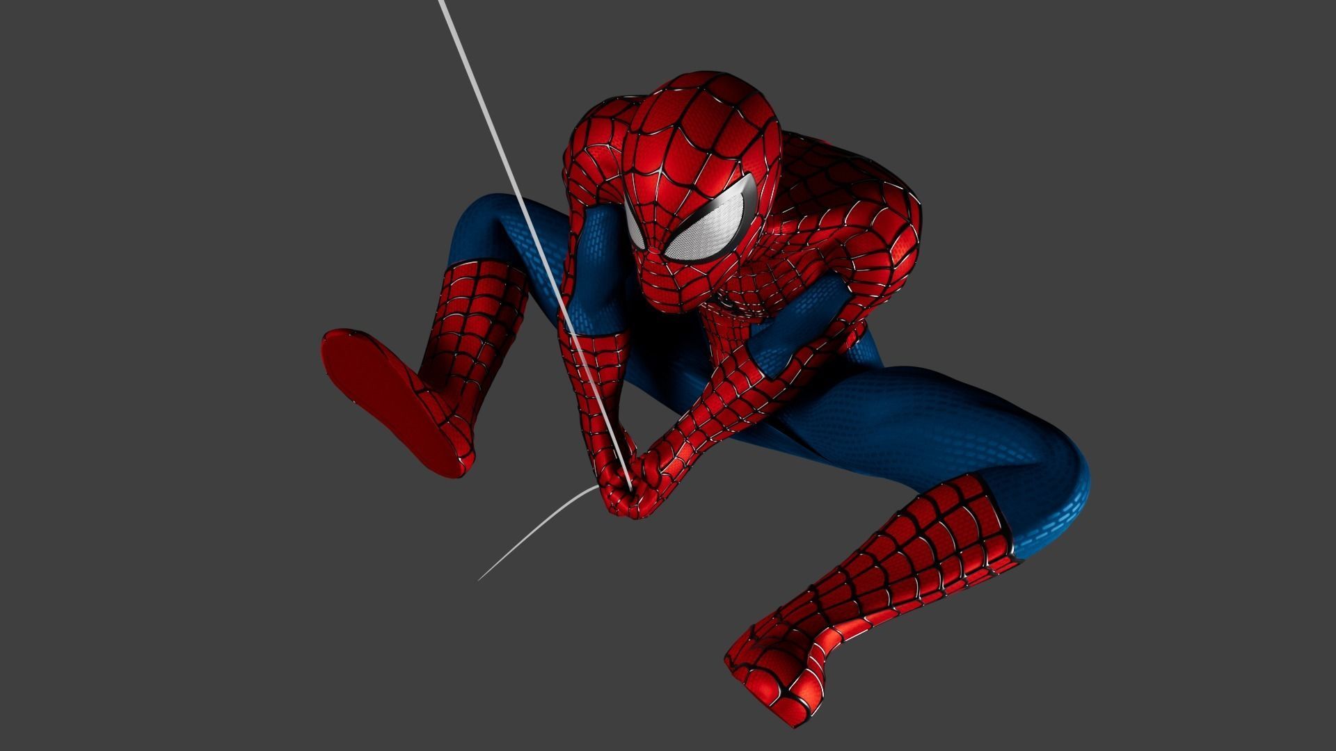 Spider-Man Rigged 3D Model Compatible with Maya 2023 3 and newer free ...