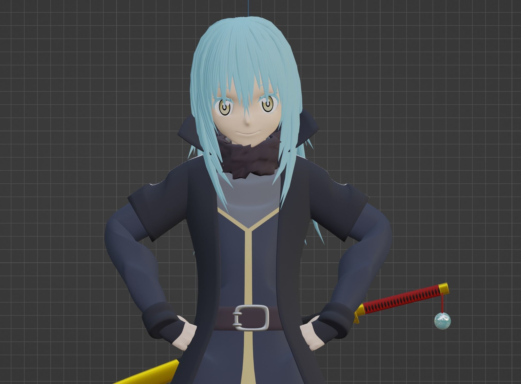 Rimuru Tempest - Slime 3D model rigged | CGTrader