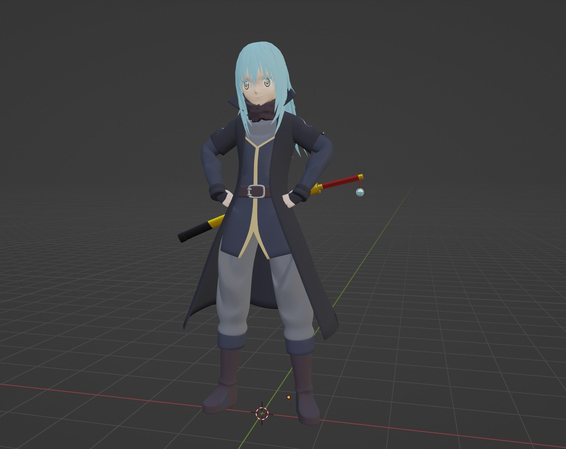 Rimuru Tempest - Slime 3D model rigged | CGTrader