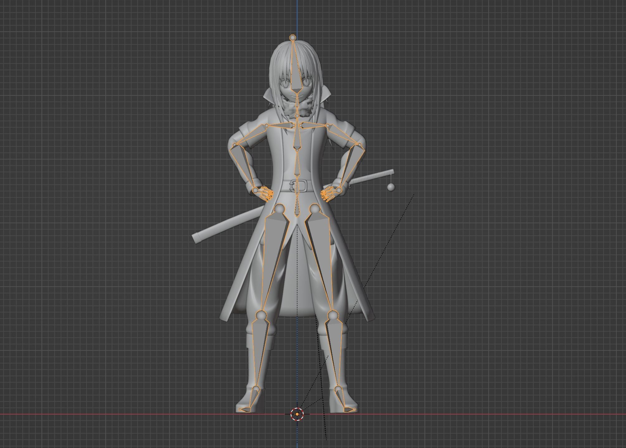 Rimuru Tempest - Slime 3D model rigged | CGTrader