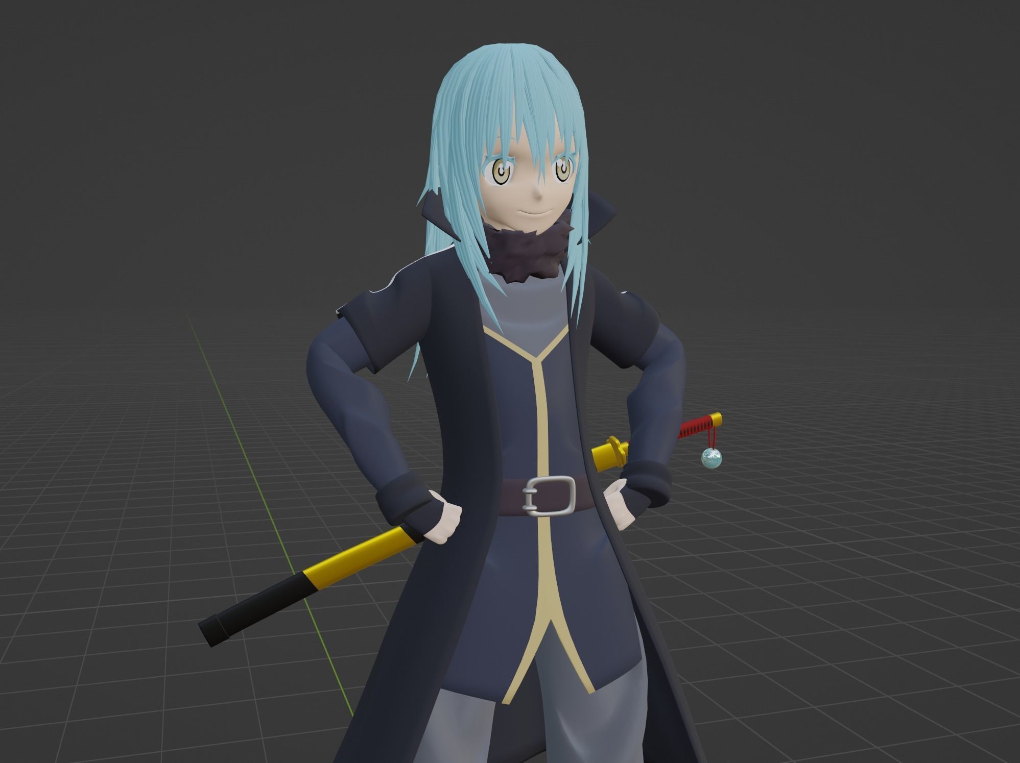Rimuru Tempest - Slime 3D model rigged | CGTrader