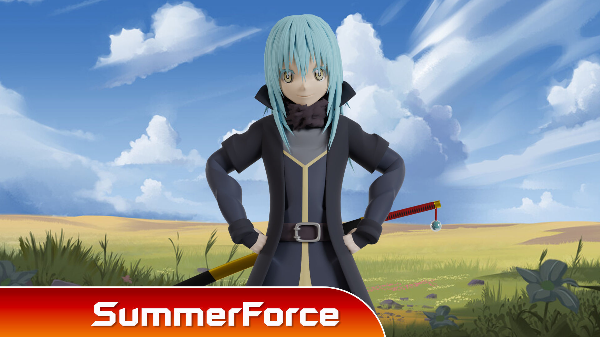 Rimuru Tempest - Slime 3D model rigged | CGTrader