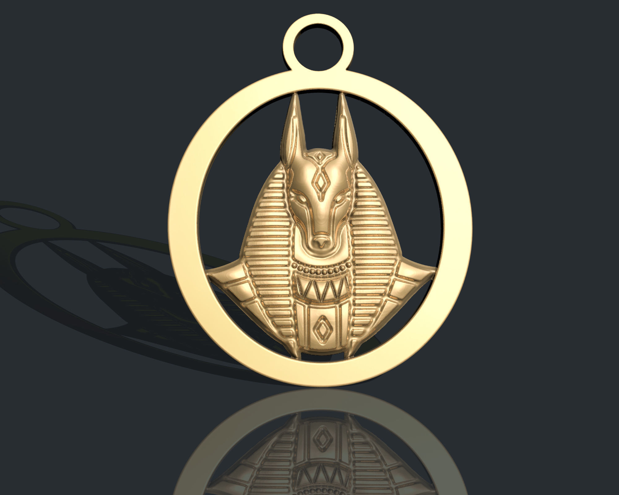 ANUBIS KING ANCIENT EGYPT PENDANT 3D model 3D printable | CGTrader