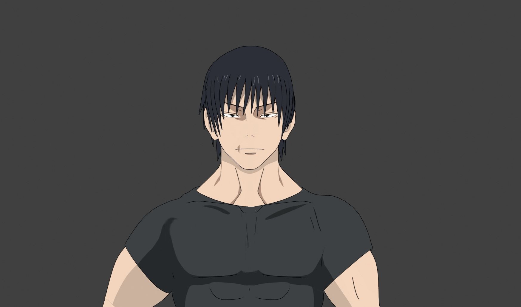 Toji Fushiguro 3D model rigged | CGTrader