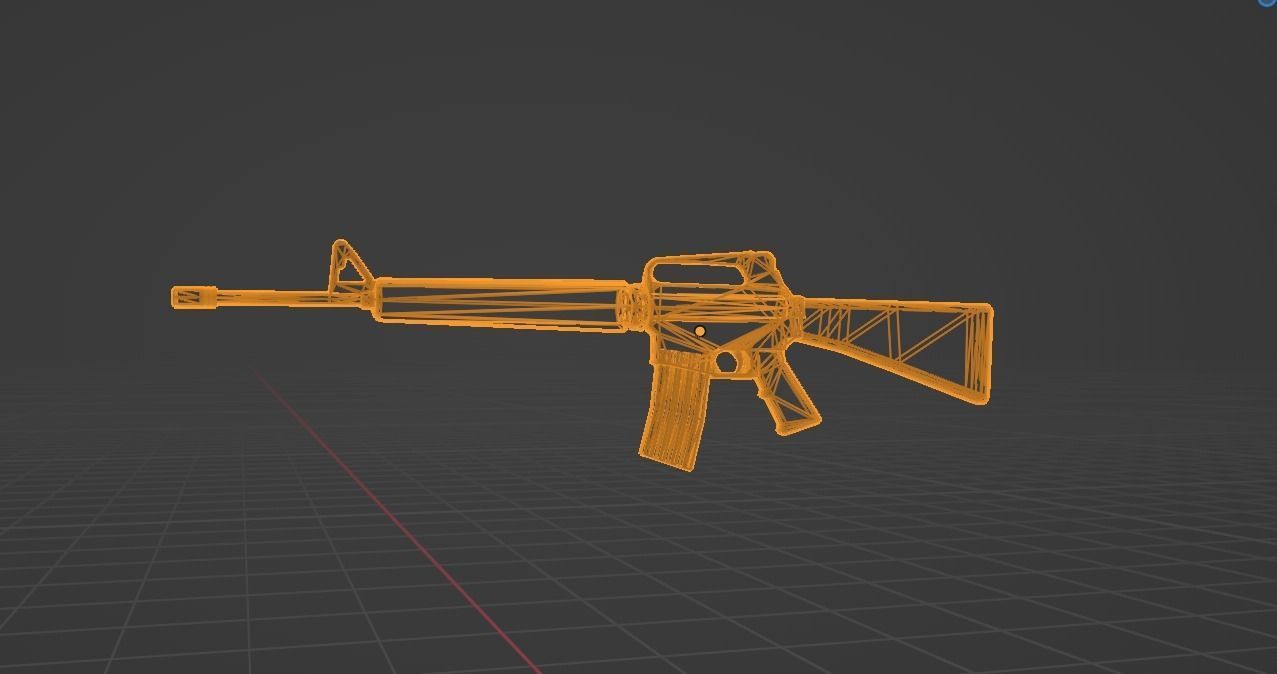 3D model Low Polly M16 VR / AR / low-poly | CGTrader