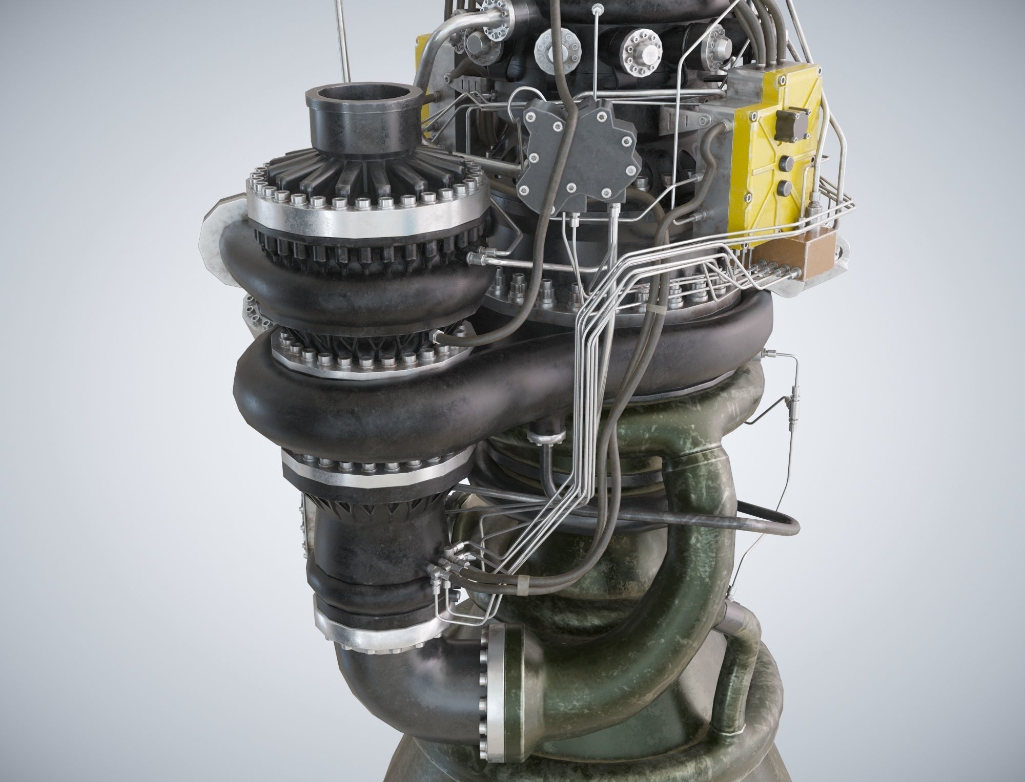 SpaceX Raptor 2 Engine 3D model | CGTrader