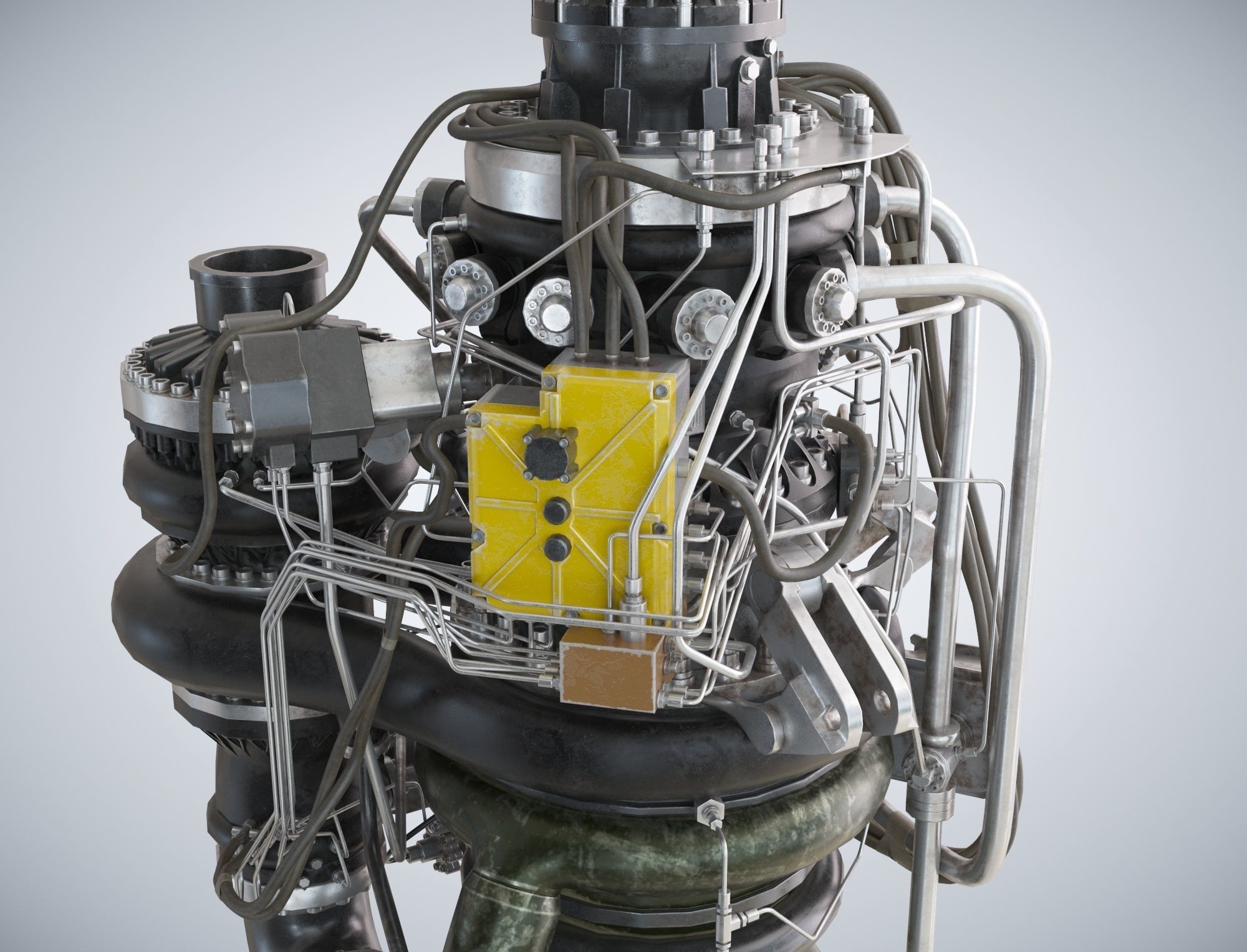 SpaceX Raptor 2 Engine 3D model | CGTrader