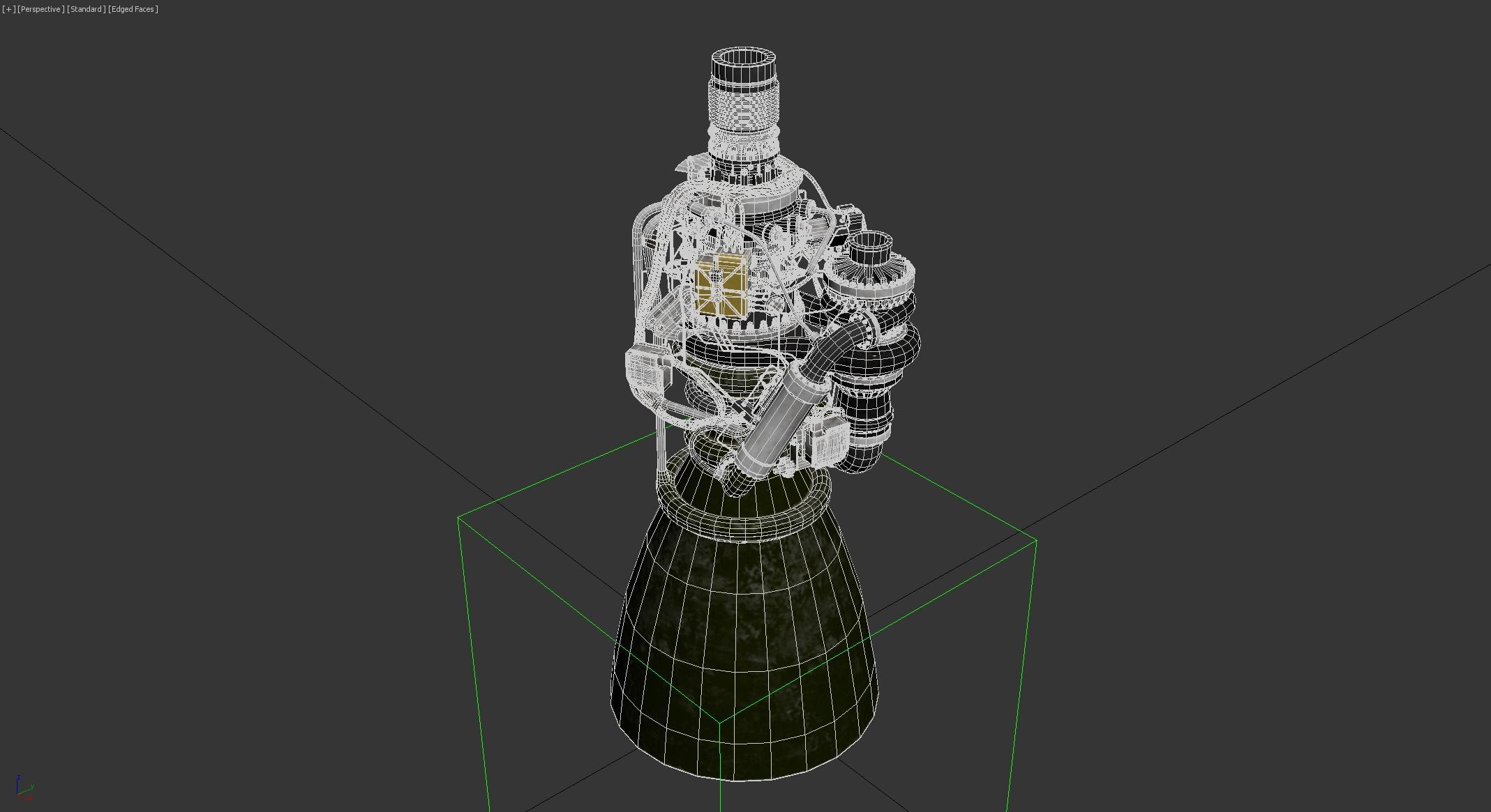 SpaceX Raptor 2 Engine 3D model | CGTrader