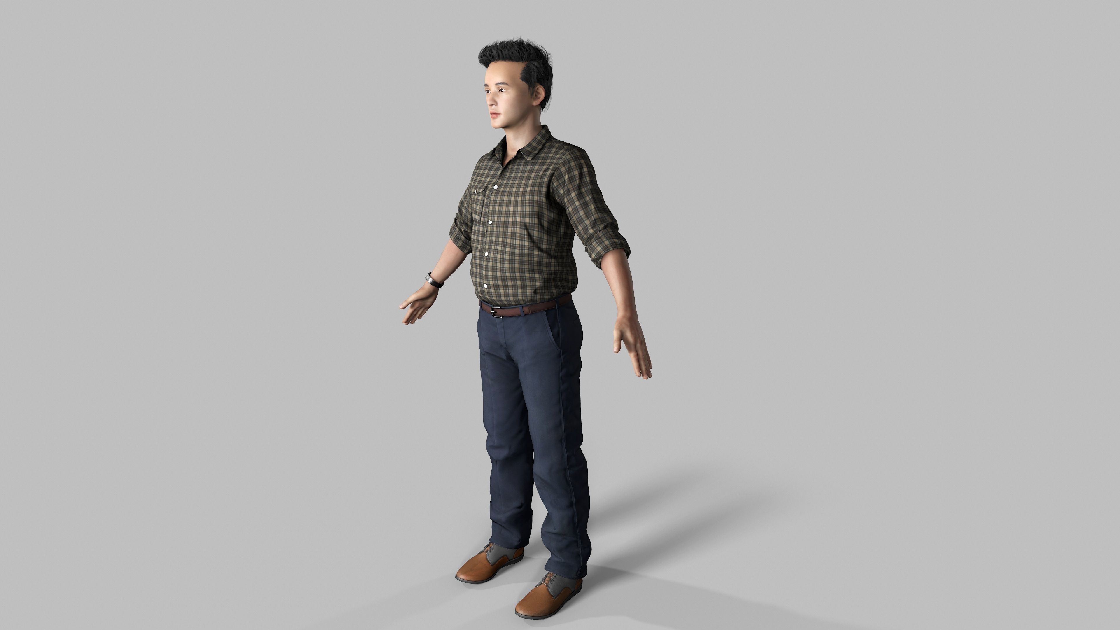 3D model man avatar VR / AR / low-poly rigged animated | CGTrader
