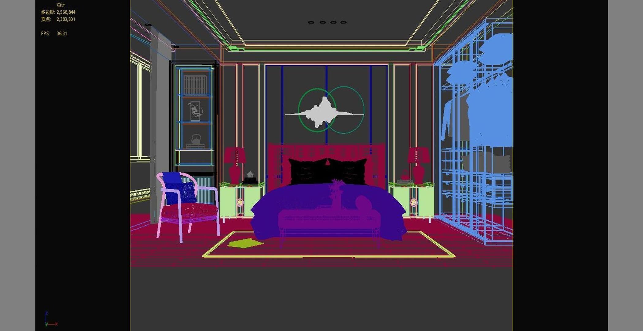 style bedroom New Chinese 3D model | CGTrader