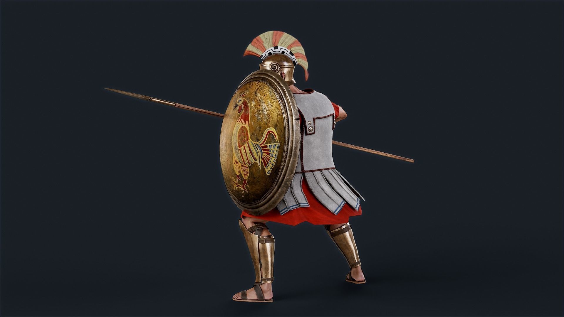 3D model Spartan Periek Pekiner VR / AR / low-poly | CGTrader