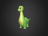 Asset - Cartoons - Dinosaurus Brontosaurus Rigged 3D model rigged ...