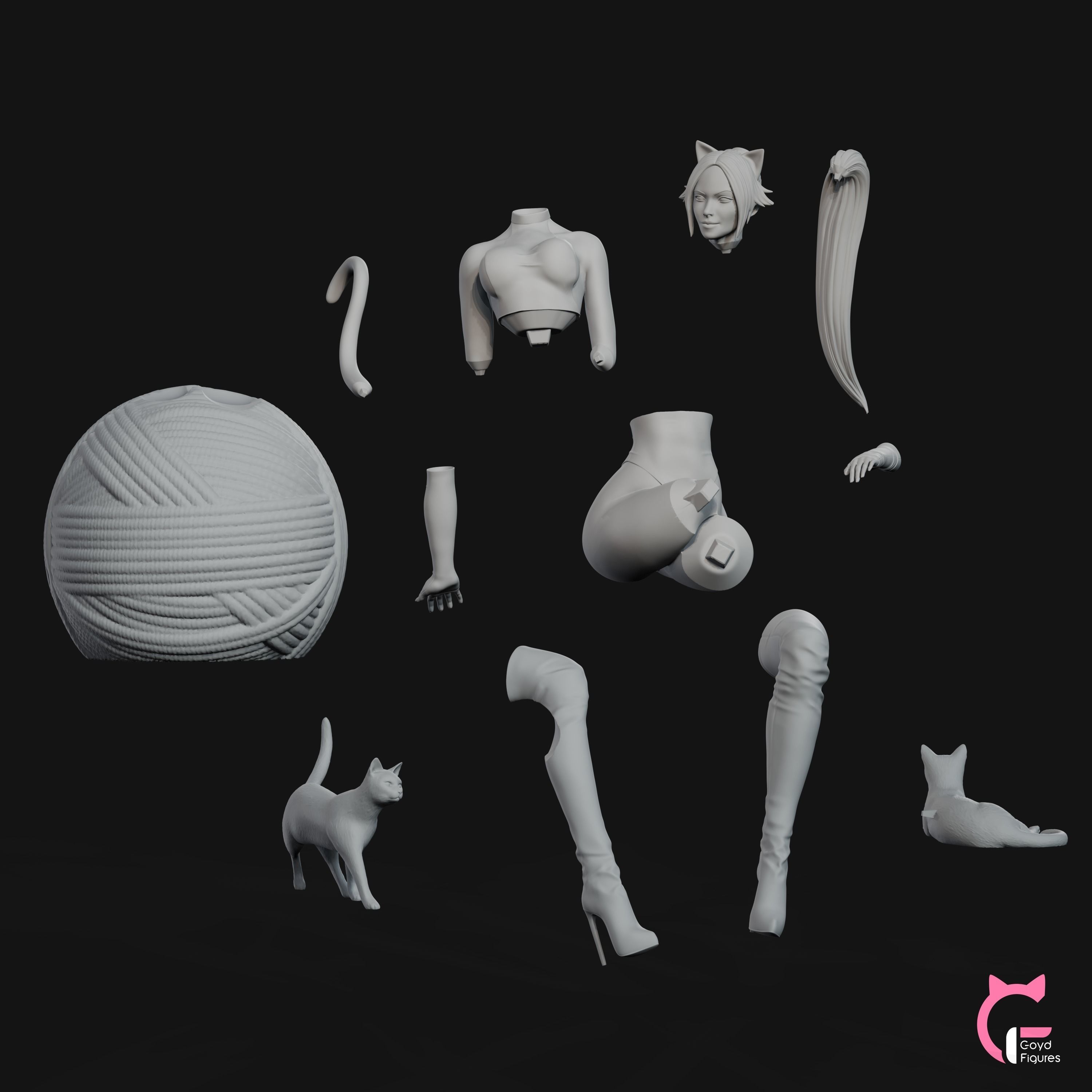Yoruichi Bleach 3d Model 3d Printable Cgtrader