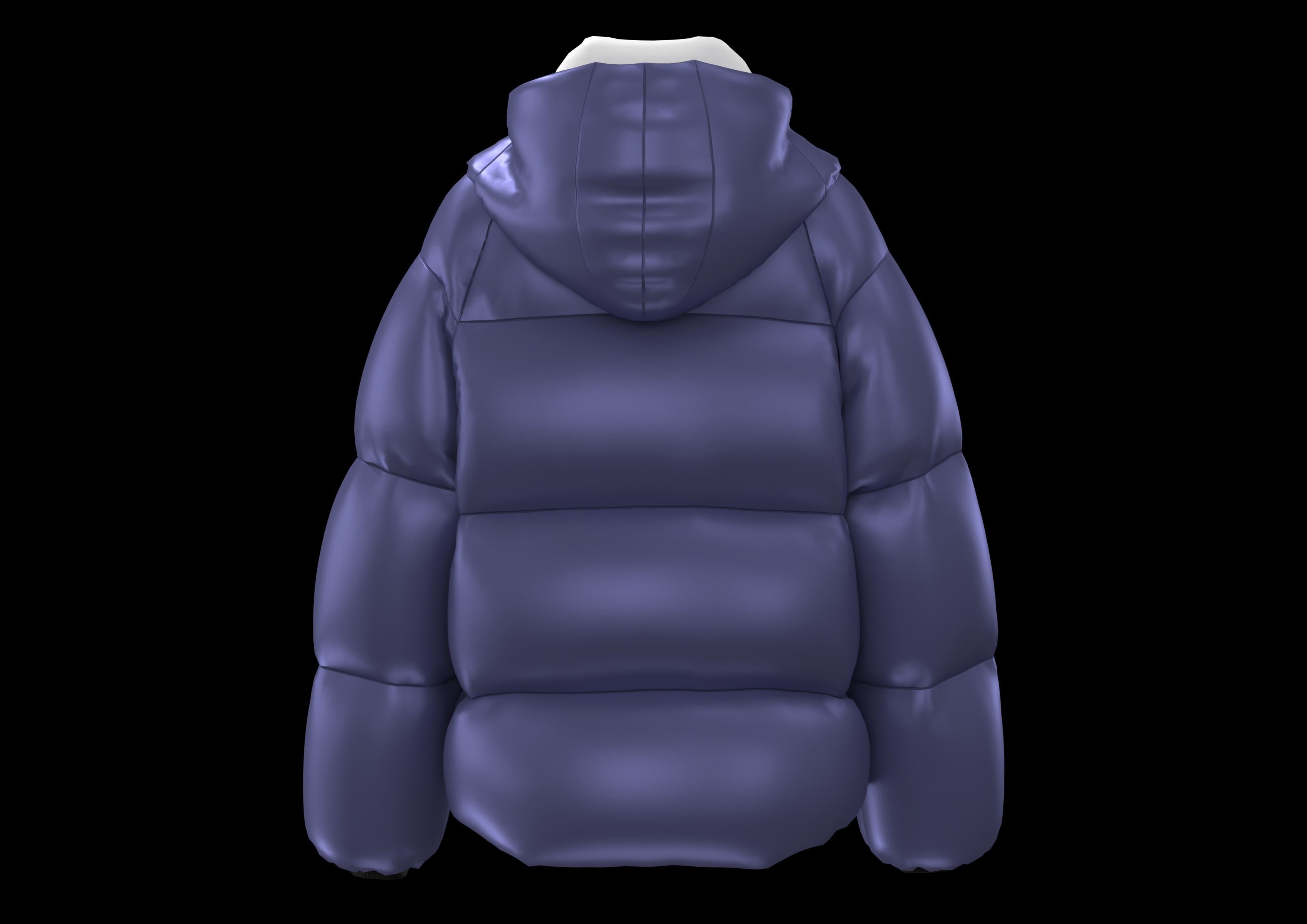 Purple Down Coat free VR / AR / low-poly 3D model | CGTrader