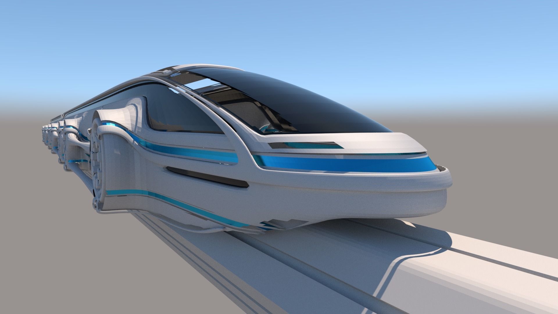 Maglev train-High-speed trains 3D model | CGTrader