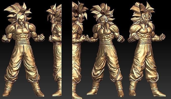 Goku Model 3D model 3D printable | CGTrader
