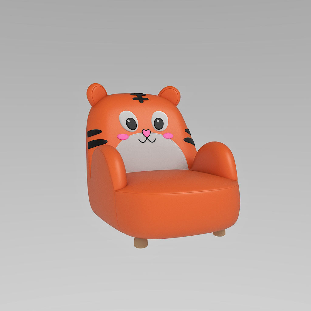 Tiger Armchair 3D model | CGTrader