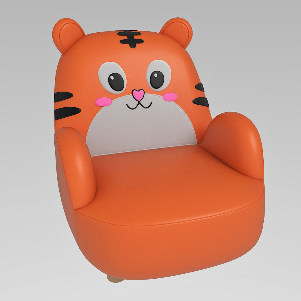 Tiger Armchair 3D model | CGTrader