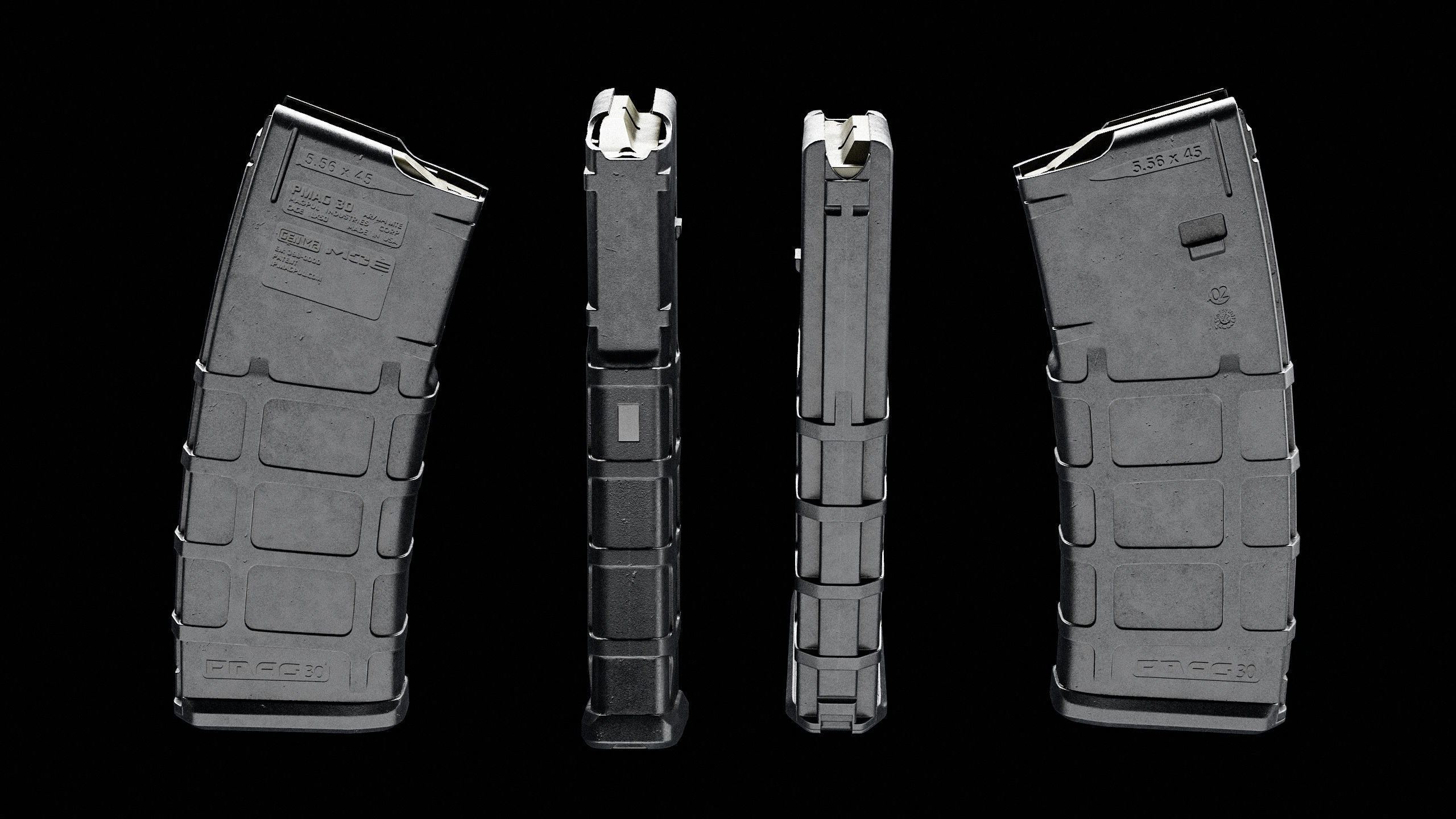 3D model Magpul AR PMAG Gen2 VR / AR / low-poly | CGTrader