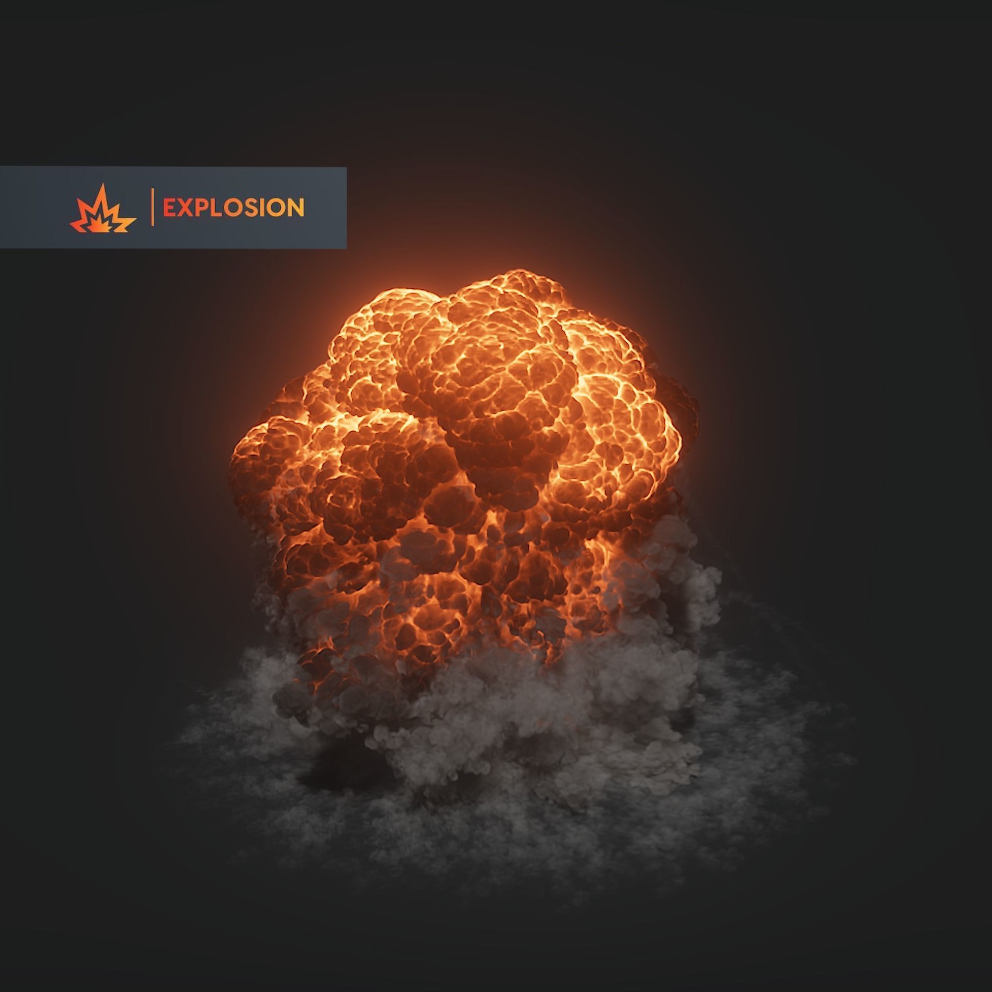 Big 3D Explosion Animation 3D model animated | CGTrader