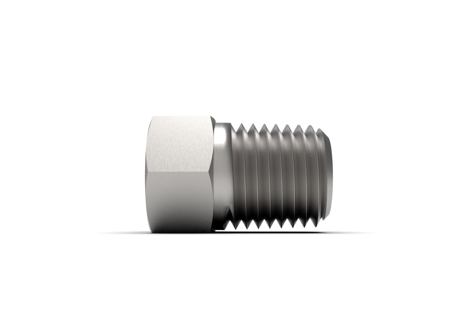 Hex head plug NPT male thread collection 3D model | CGTrader
